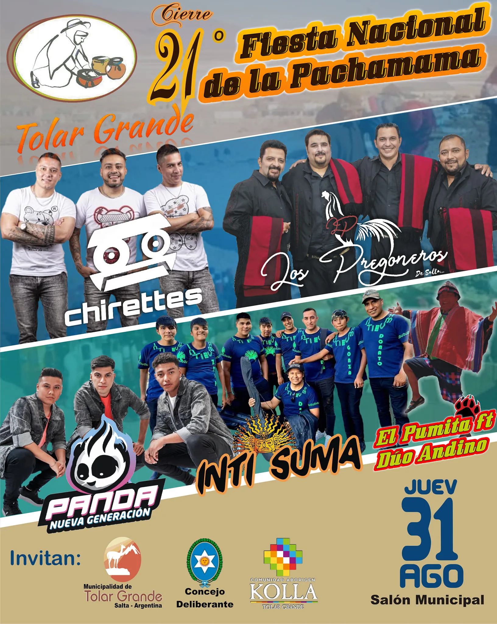 TOLAR GRANDE DESPIDE EL MES DE LA PACHAMAMA CON UNA ENORME FIESTA